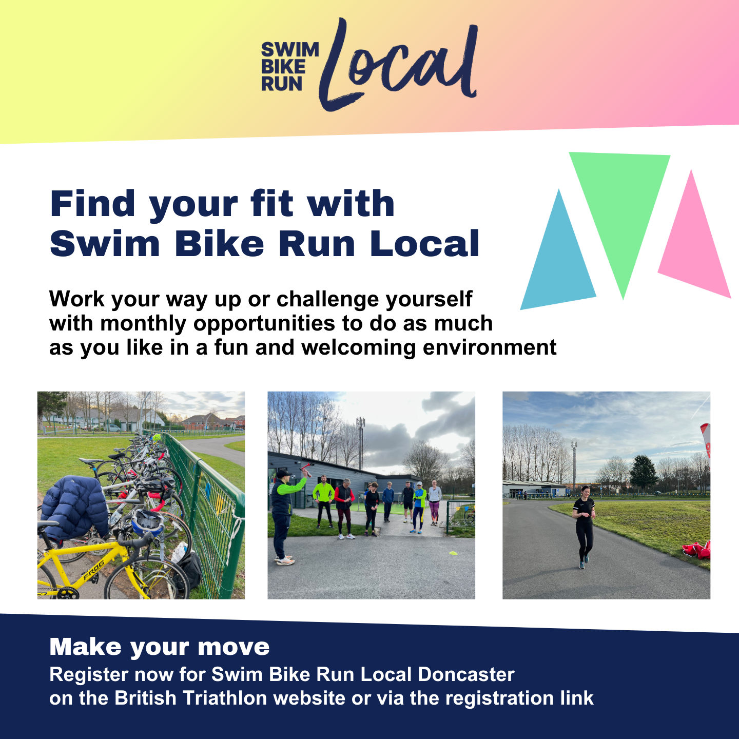 Swim Bike Run Local Duathlon - Animis